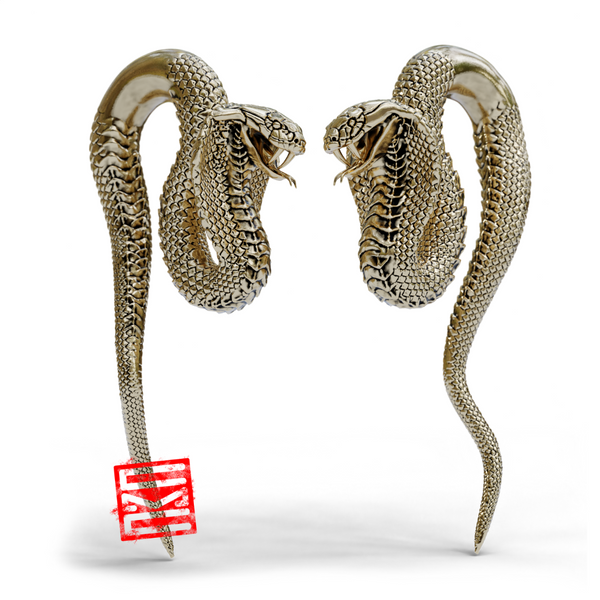 Cobra Ear Hangers Pair – Clear Mind Jewellery